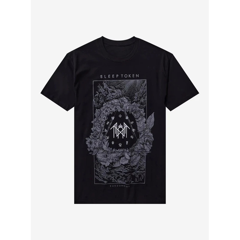 Sleep Token Sunset Runes and Flowers Summer Fashion Casual Crewneck ...