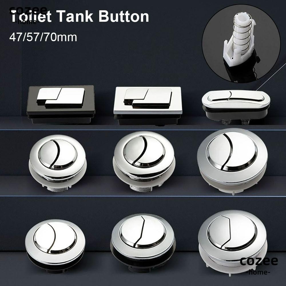 COZEE 1Pcs Toilet Push Buttons, Round/Square Shape 47/57/70mm Toilet ...