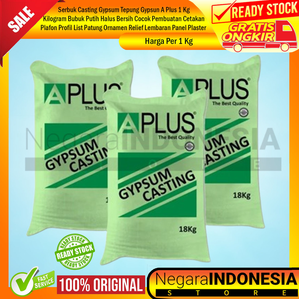 Gypsum Casting Powder Gypsum Flour A Plus Retail 1 Kg Fine White Powder ...