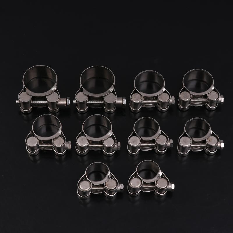 Shopee-5019PH 17-51mm Stainless Steel Throat Clamp Motorcycle Auto ...