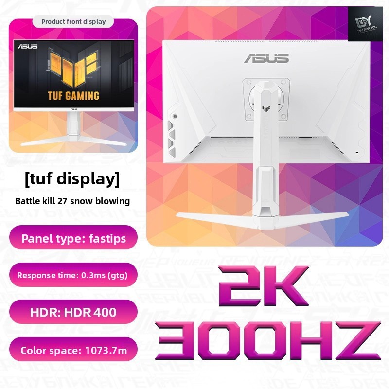 gaming monitor 2k asus tuf gaming Monitor blowing snow white 27Inch IPS ...