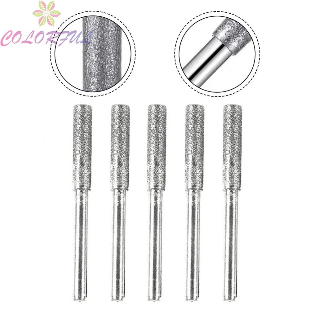 【COLORFUL】Diamond Grinding Head 4.0mm Size 5 Pieces Set Efficient Heat ...