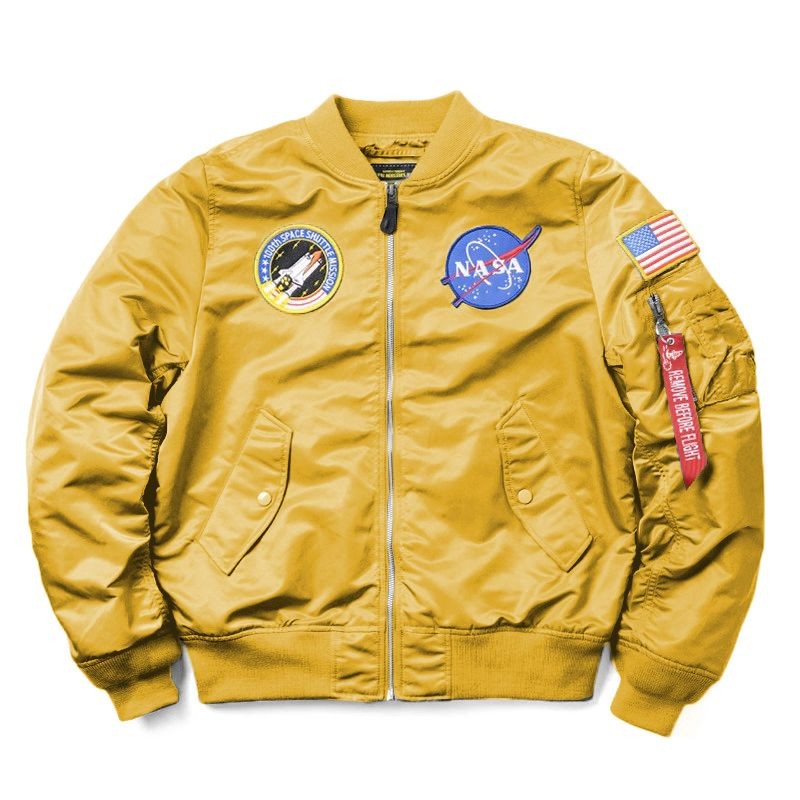 NASA Astronaut Air Force Bomber Jacket Baseball Uniform MA-1 Couple ...