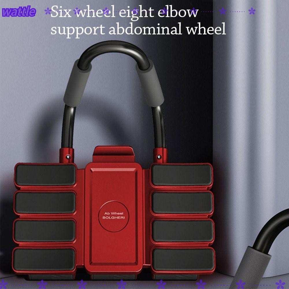 WATTLE Abdominal Wheel, Automatic Rebound 8 Elbow Exercise Wheels ...