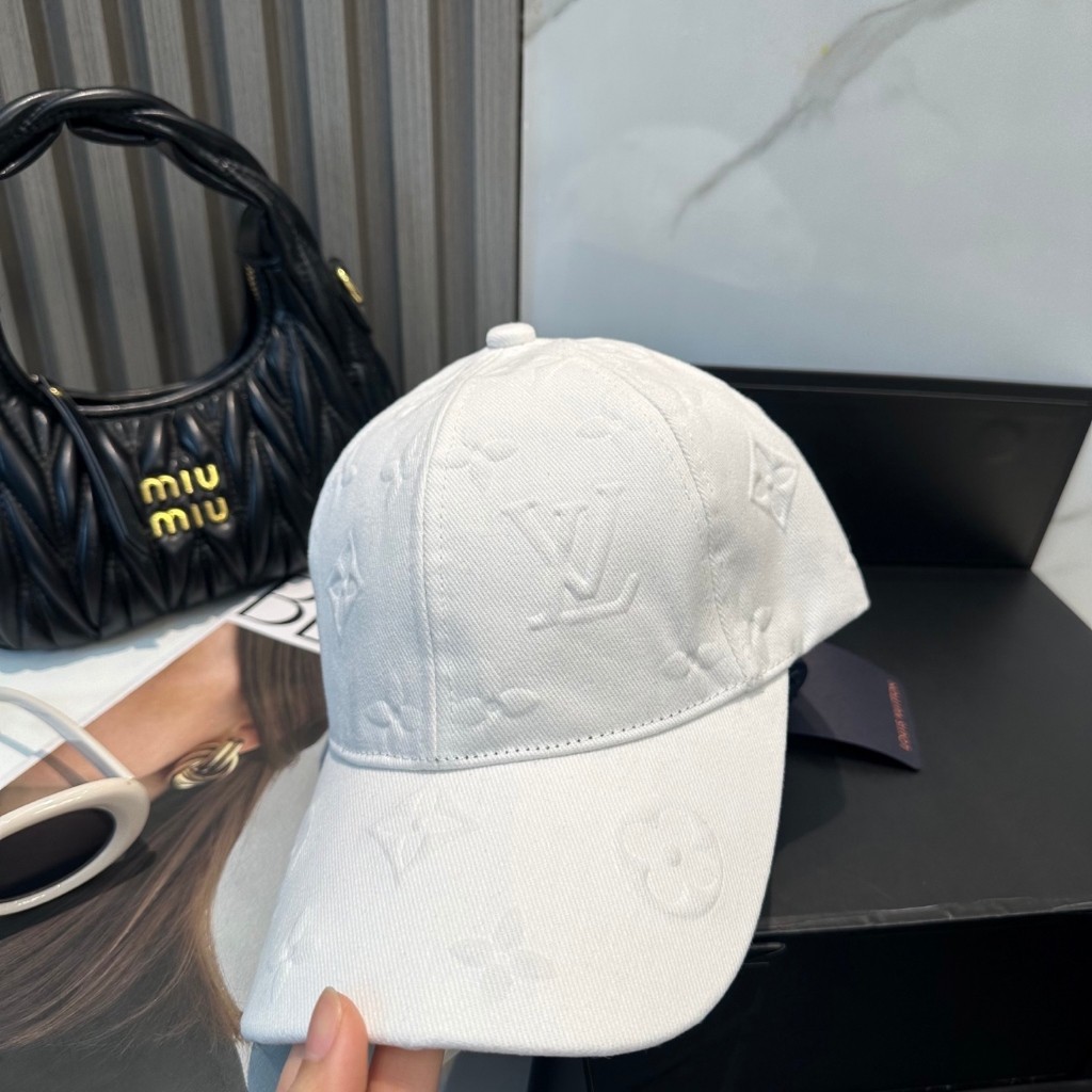 LV Baseball Cap 3D Three-Dimensional Printing Solid Color Men Women ...