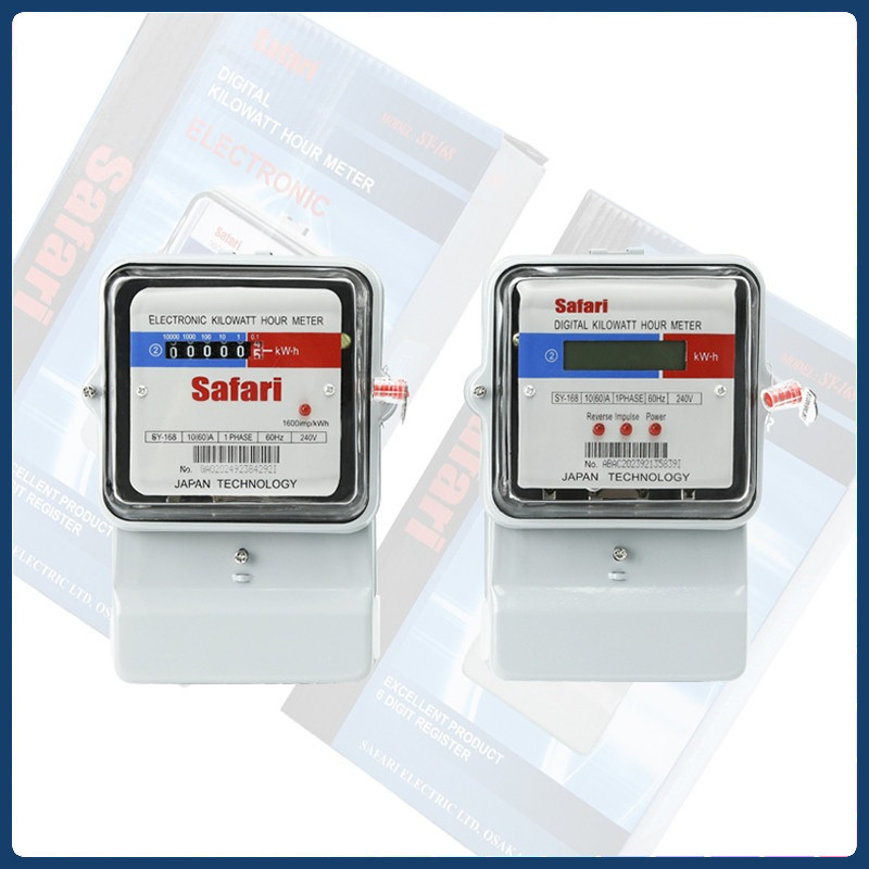 Safari SY-168 Electric Sub-Meter Number/LCD Screen Kilowatt Hour Meter ...