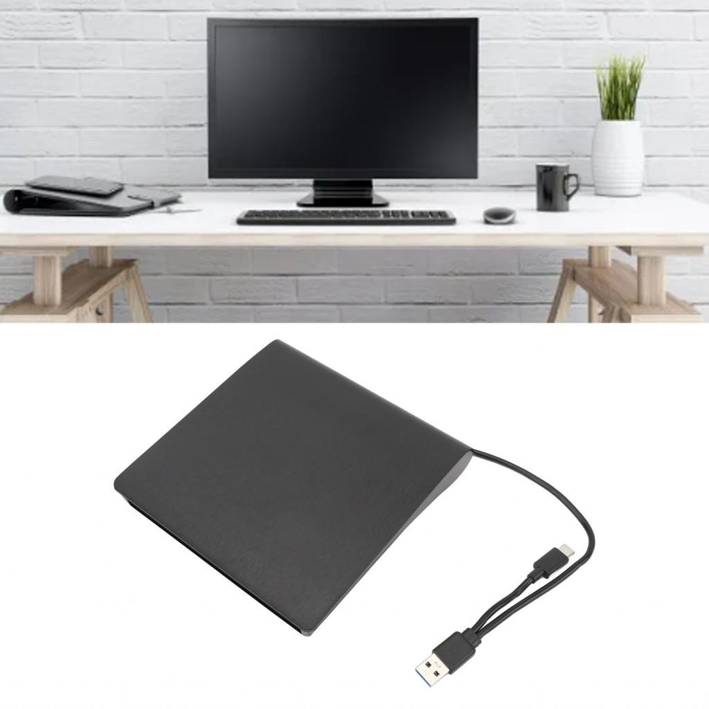 Soxii External CD Drive Enclosure Plug and Play Portable ODD HDD DVD RW ...