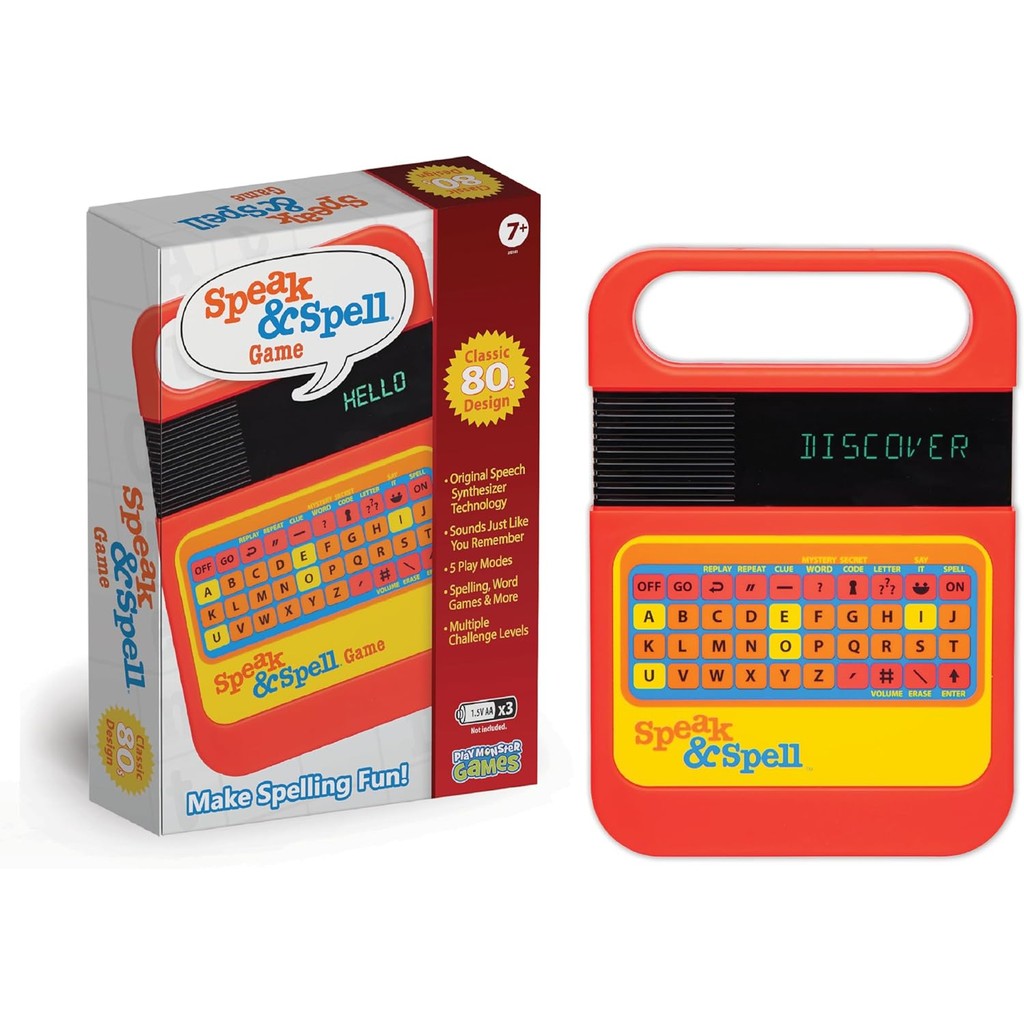 Playmonster Speak & Spell Electronic Game - Educational Learning Toy ...