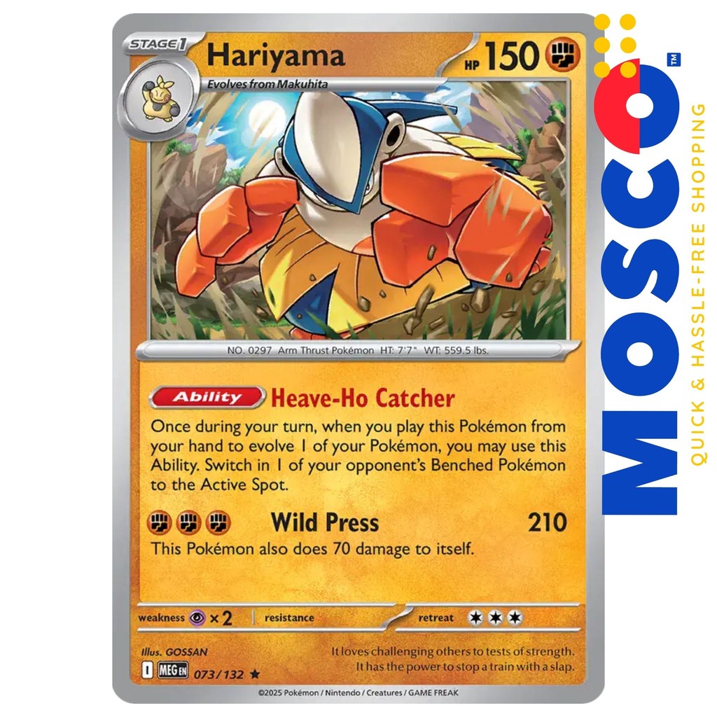 Hariyama - 073/132 ME01 Mega Evolution Base | Pokemon TCG | Shopee ...