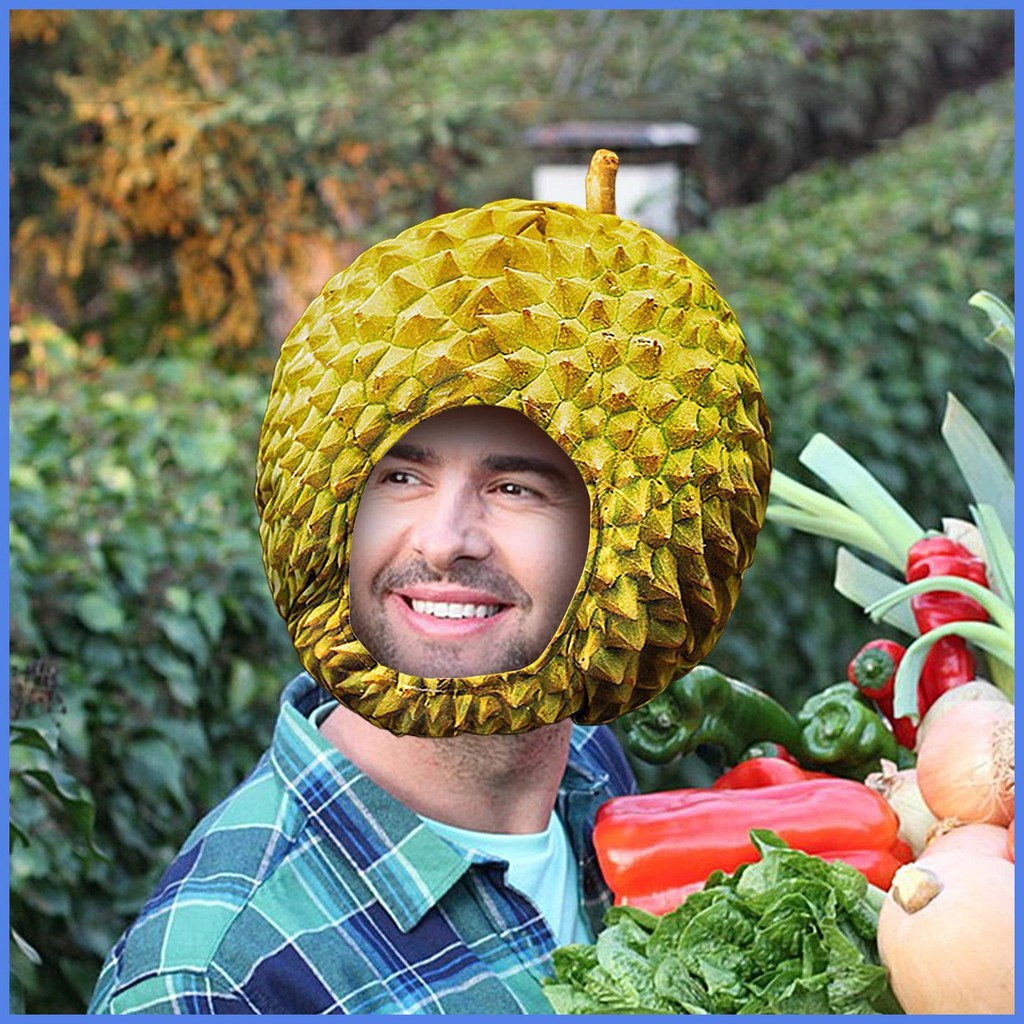 Durian Headgear Fruit Headpiece Masquerade Cosplay Headwear Realistic ...