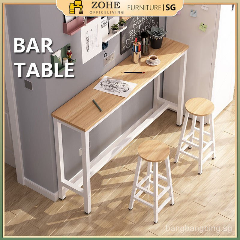 ZOHE Bar Table Simple Tables And Chairs In Bar, High Table Bar On The ...