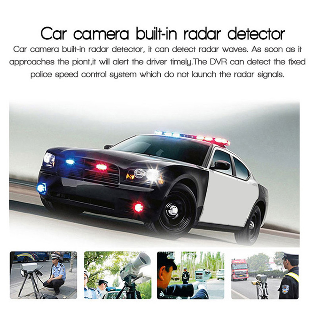 VG3 2 in 1 Car DVR Dash Camera Radar Detector English Russian Speed ...