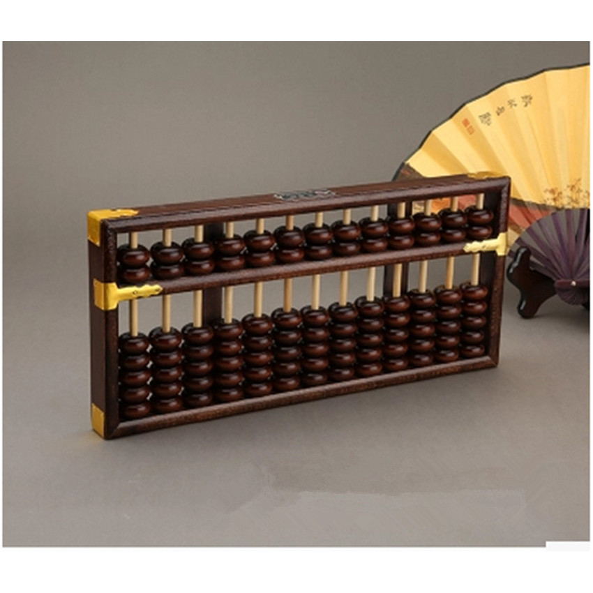 Old-fashioned Solid Wood Abacus 13-speed Abacus 13-bit Wooden Solid ...