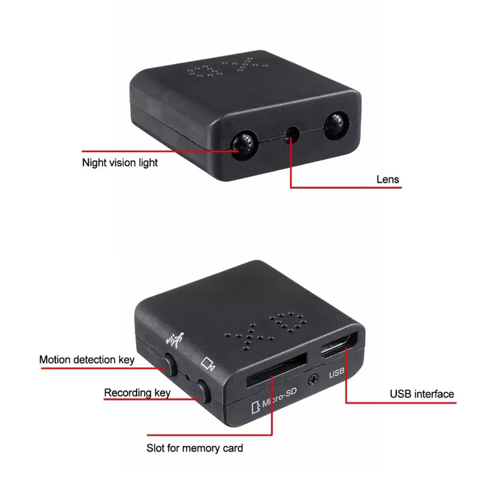 【COD+ Local Delivery】Mini Nanny Camera 1920x1080P HD Video Recorder ...