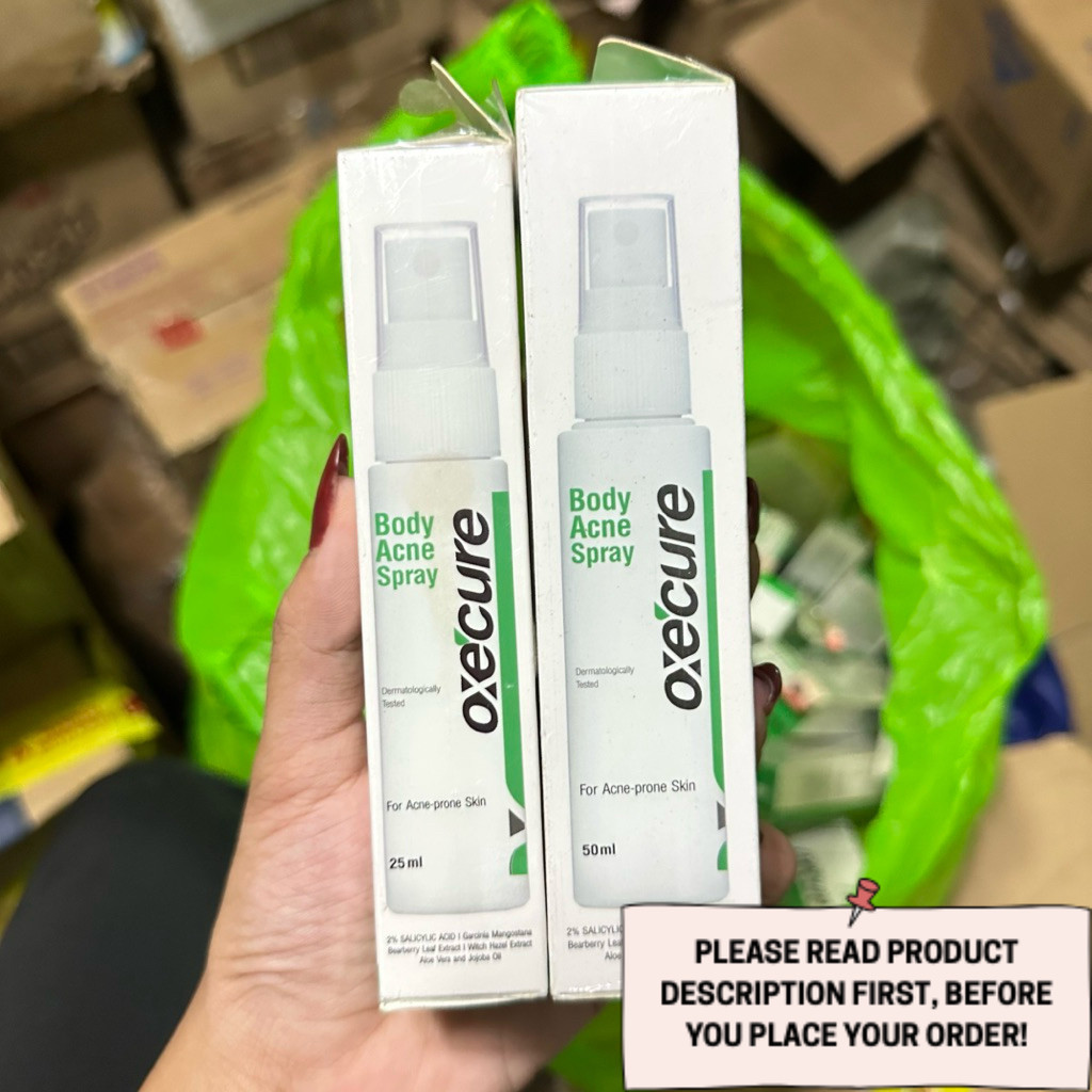 Oxecure Body Acne Spray 25ml | 50ml | Shopee Philippines