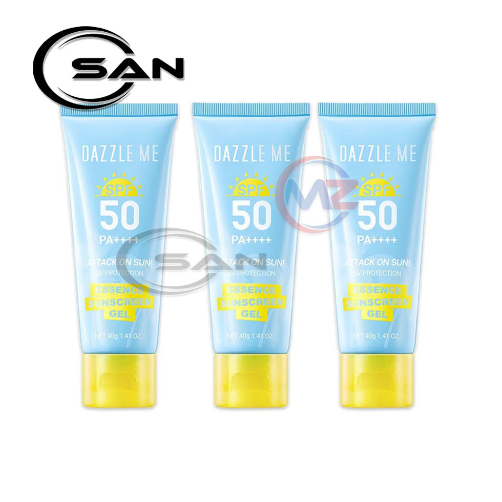 SAN ( SET OF 3 ) DAZZLE ME Sunscreen Gel SPF 50 PA++++ – Attack on Sun ...