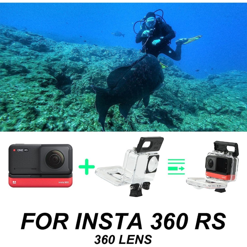 Insta360 ONE RS/R Dive Case for 4K 360 Mod LEICA Lens Twin Edition ...