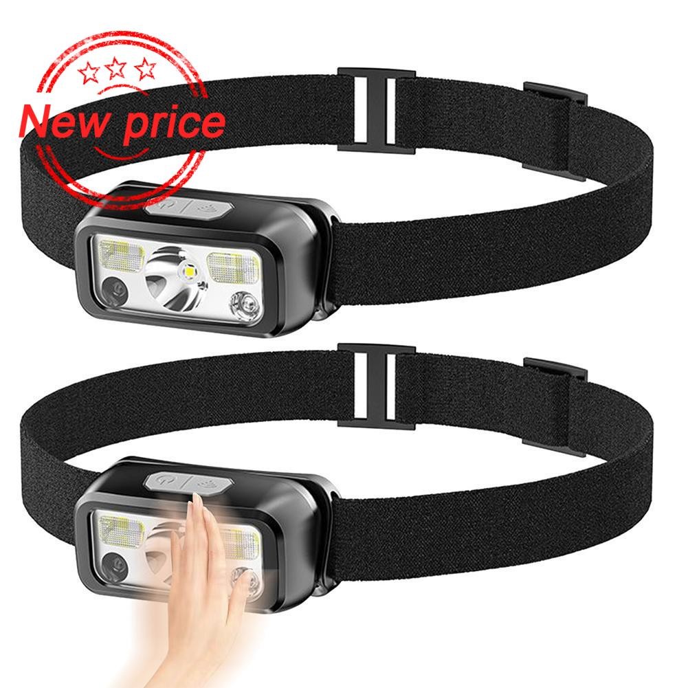 500mah Outdoor Long-life Led Strong Light Sensor Headlight Usb Red ...