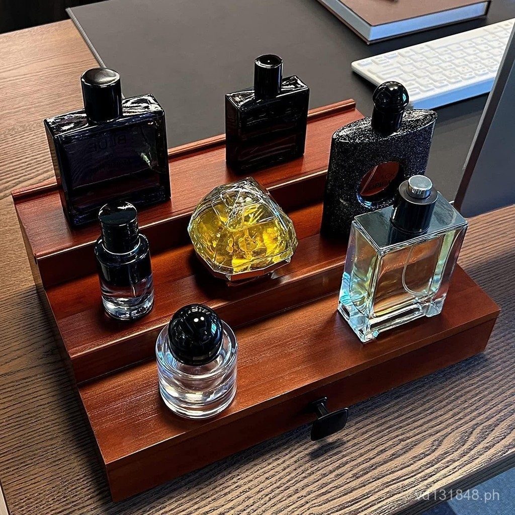 Perfume Men's Perfume Rack Multi-layer Wooden Display Rack Perfume ...