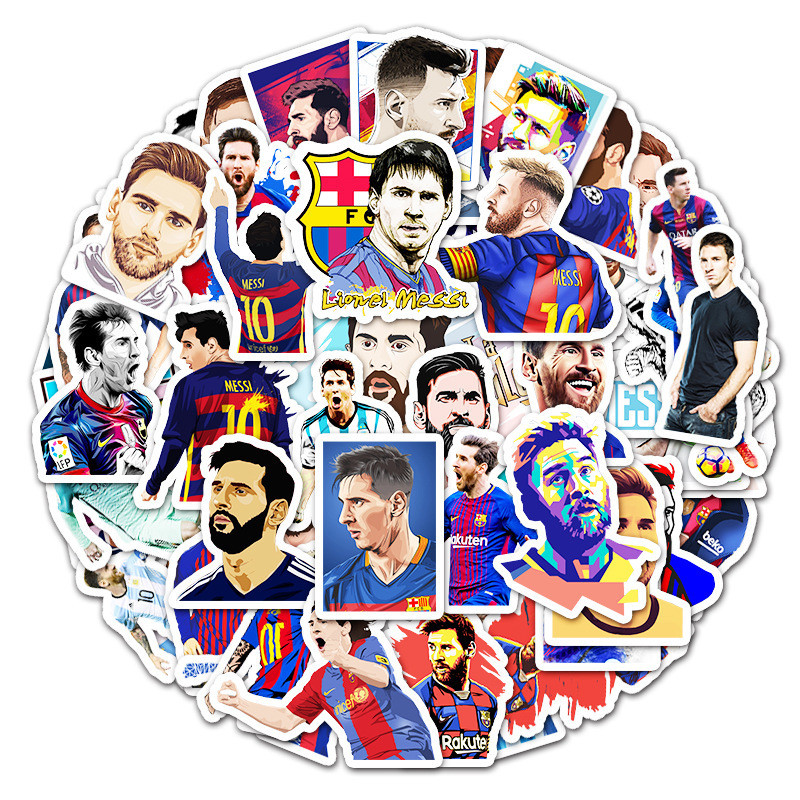 Leo Messi Stickers Barcelona Football Star Mobile Phone Laptop Computer ...