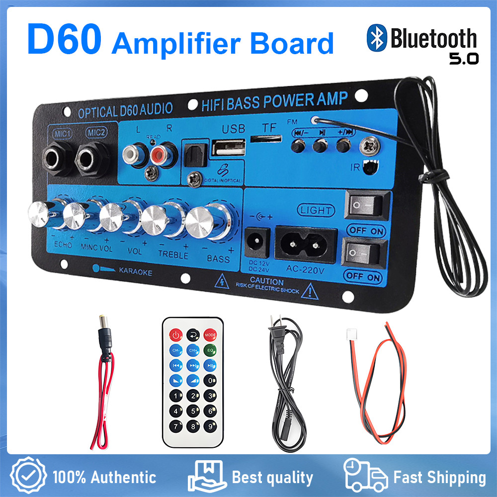 35-1000W D60 D50 D10 Digital Bluetooth Amplifier Board Bluetooth USB ...
