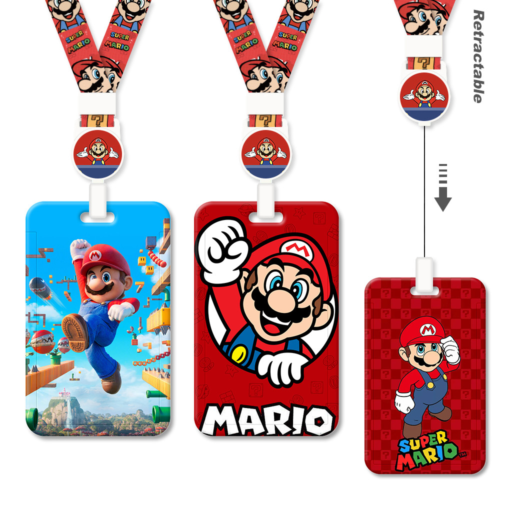 Y&P| Super Mario Bros. Lanyard Video Games Anti-Loss Card Holder with ...