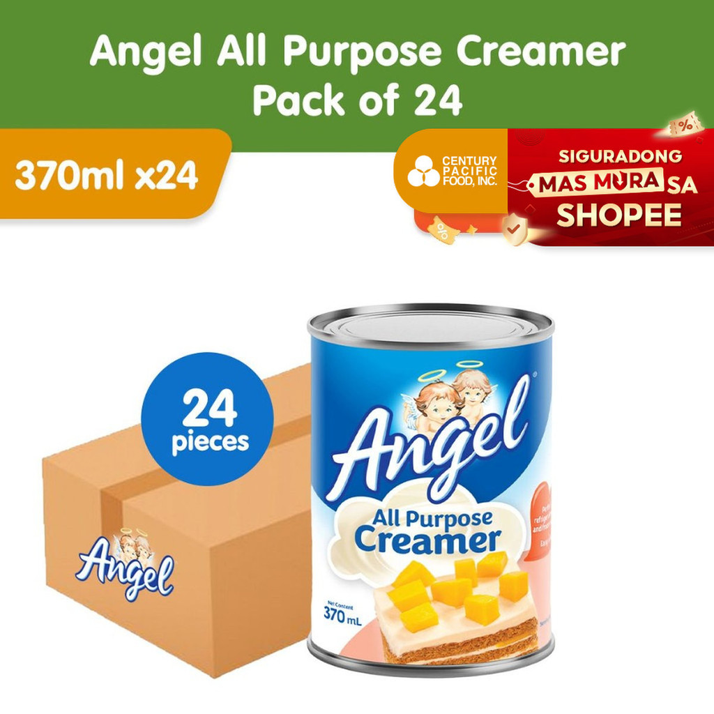 Angel All Purpose Creamer 370ml (Case of 24pcs) - Perfect for Cakes ...