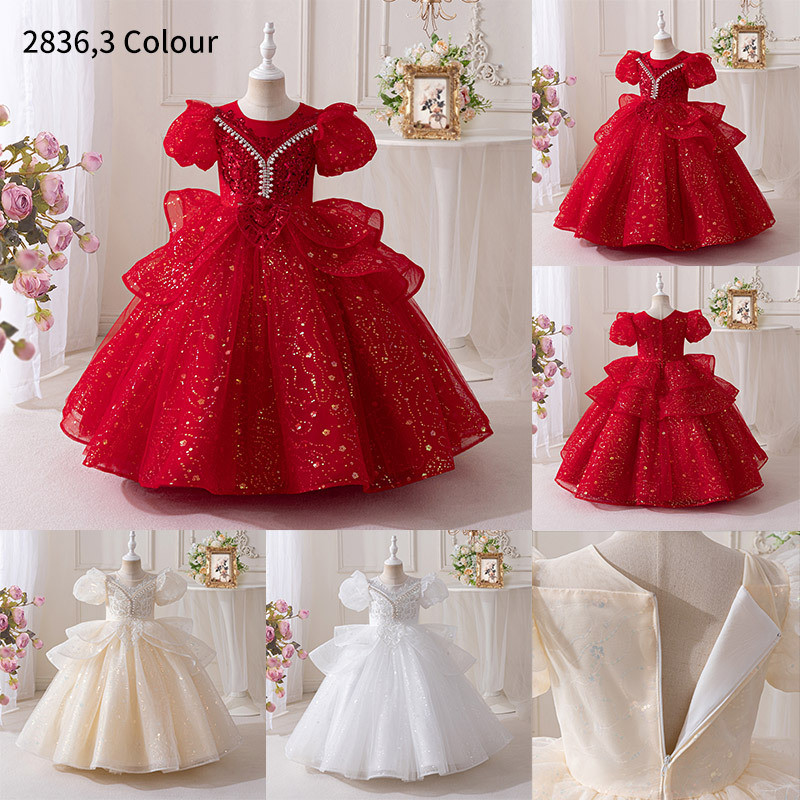 Hot Sale High-End Dress Girls Fluffy Gauze Skirt Light Luxury Niche ...