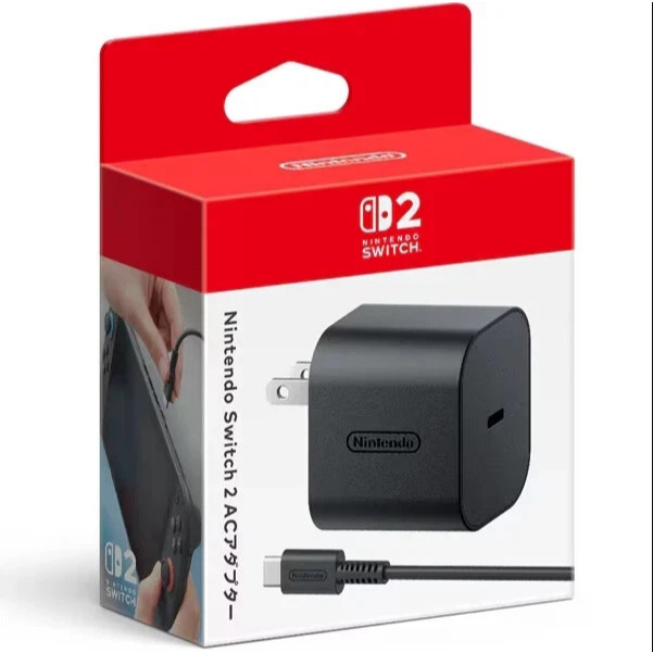Nintendo Switch 2 AC Adapter 2 pins, genuine, first-hand | Shopee ...