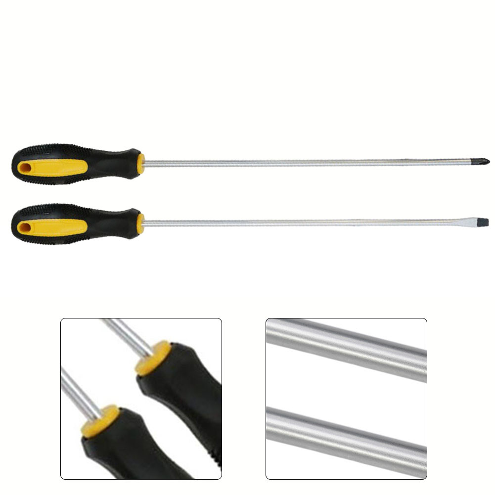 【smelling】 12Inch Long Slotted Cross Screwdriver Magnetic Screwdriver ...