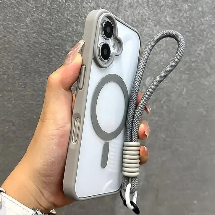 【With A free Lanyard】Luxury Matte Clear With Lanyard Acrylic Magnetic ...