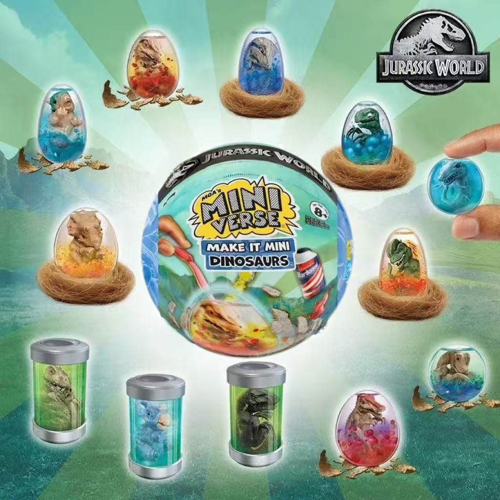 MGA Miniverse Jurassic World Dinosaur DIY Collectible Toy Set for Kids ...