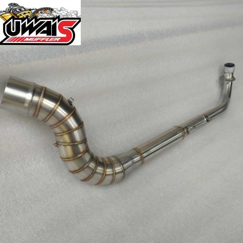 Big Elbow stainless pipe Manifold 51mm open Ex5 Legend Srl100/110/115 ...