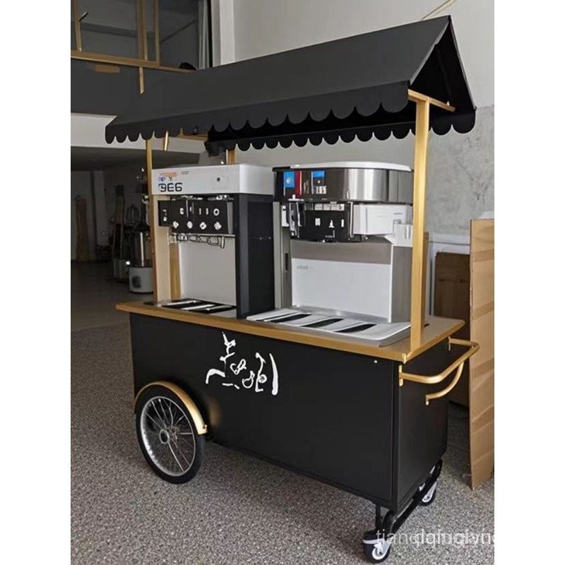 Flower Cart Stall Push Cart Street Vendor Cart Outdoor Night Market ...