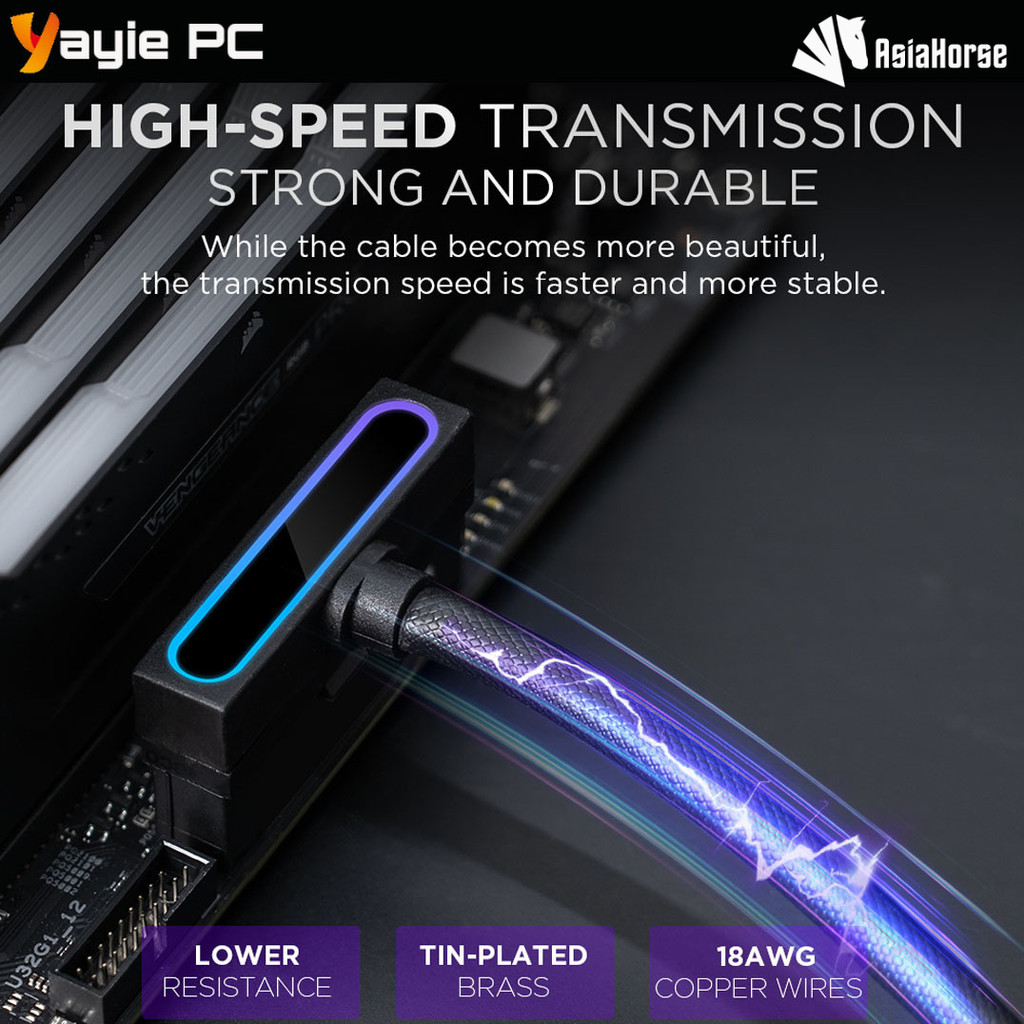 Asiahorse Hydrus ARGB PSU Extension Cable | Shopee Philippines