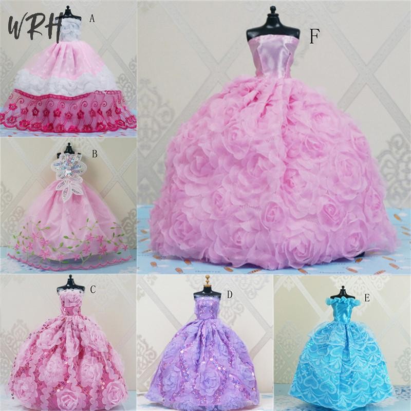 WBPH Belle Handmade Princess Wedding Party Dress Clothes Gown For Dolls ...