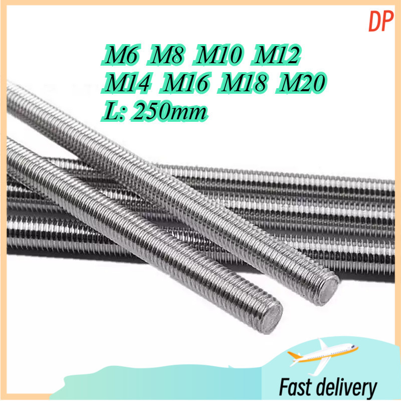 304 Stainless Full Threaded Rod,Hex Bolt Coupling Nut,Solid Bar Rod ...