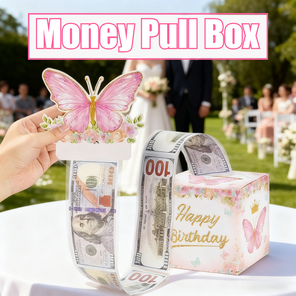 Wedding Money Pulling Box, Bridal Shower Party Game, Funny Birthday ...