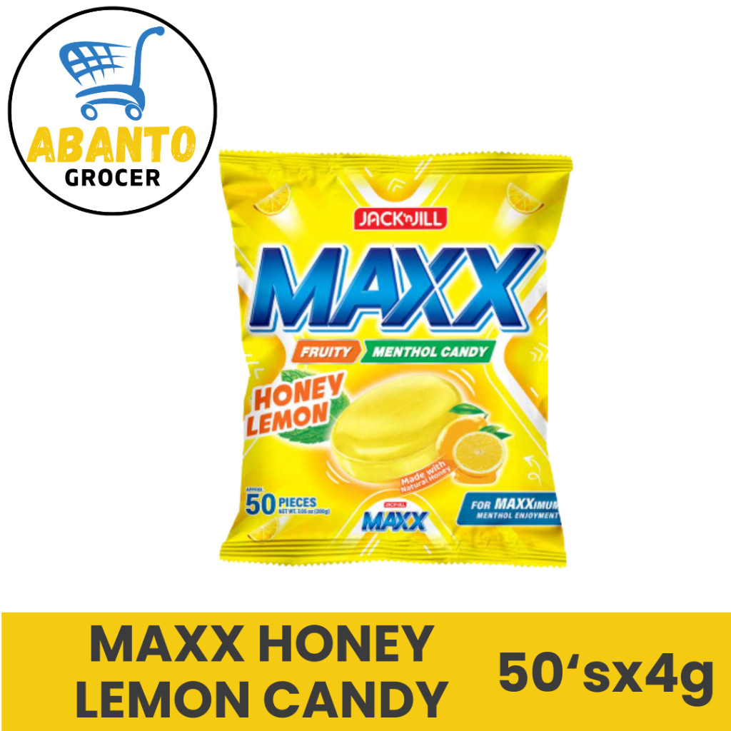 Maxx Honey Lemon Candy 50s x 4 g | Shopee Philippines