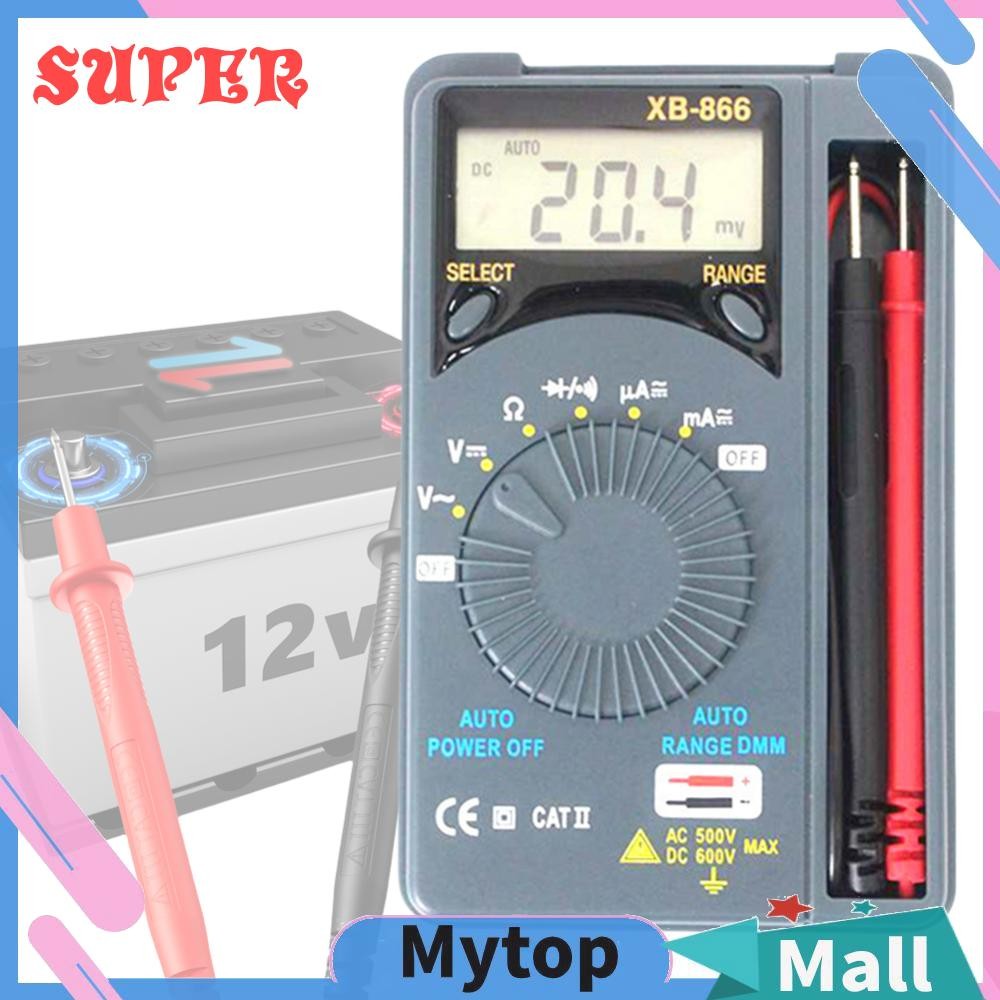 Digital Multimeter AC/DC LCD Voltmeter Tester Tool Lightweight Mini ...