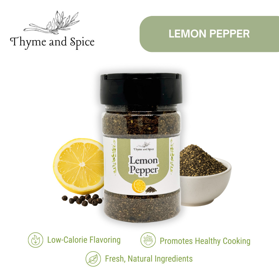 [SHAKER BOTTLE] Lemon Pepper Seasoning 10G 25G 50G 130ML - Herbs Spices ...
