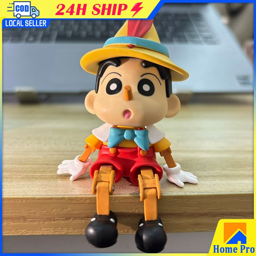 Crayon Shin-chan Cos Pinocchio Action Figure Toy Anime Shin-Chan ...