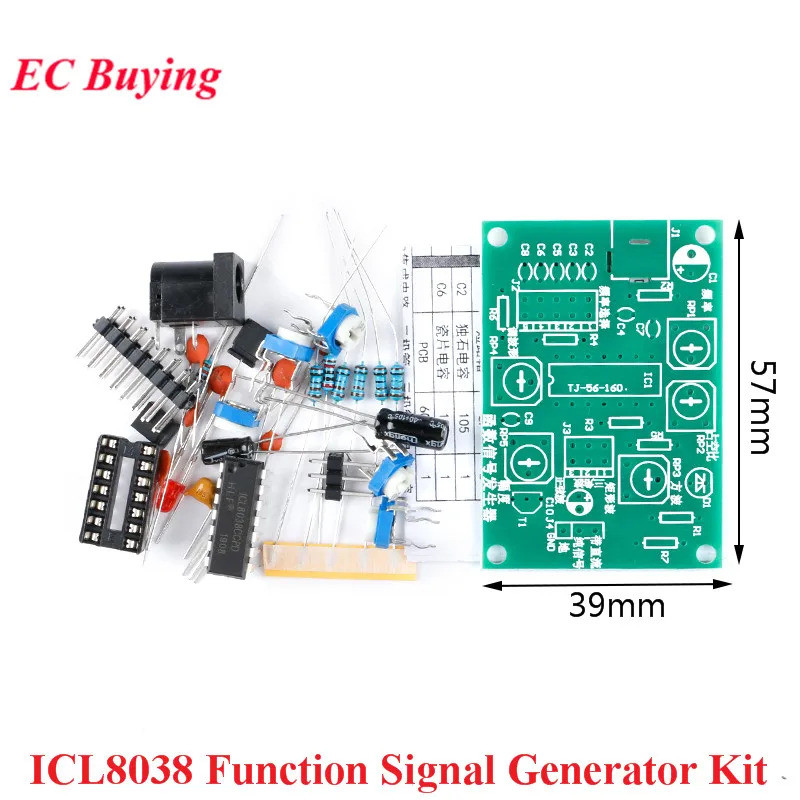ICL8038 DIY Function Signal Generator Kit Set Multi-channel Waveform Generator Electronic ...
