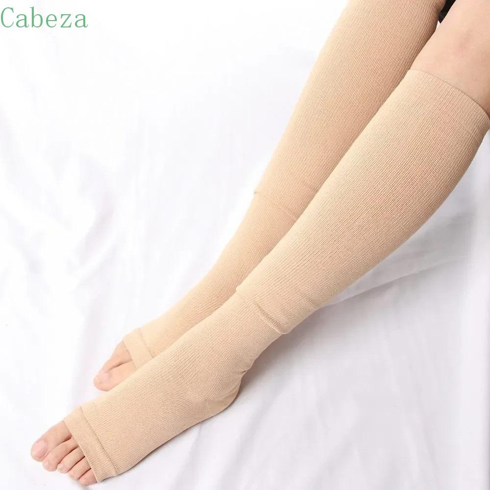 CABEZA Compression Stockings, Open Toe Elastic Support Varicose Vein ...