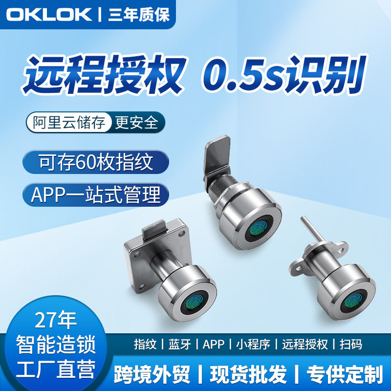 Smart Fingerprint Tongue Lock for Office and Home Use, No-Drill Iron ...