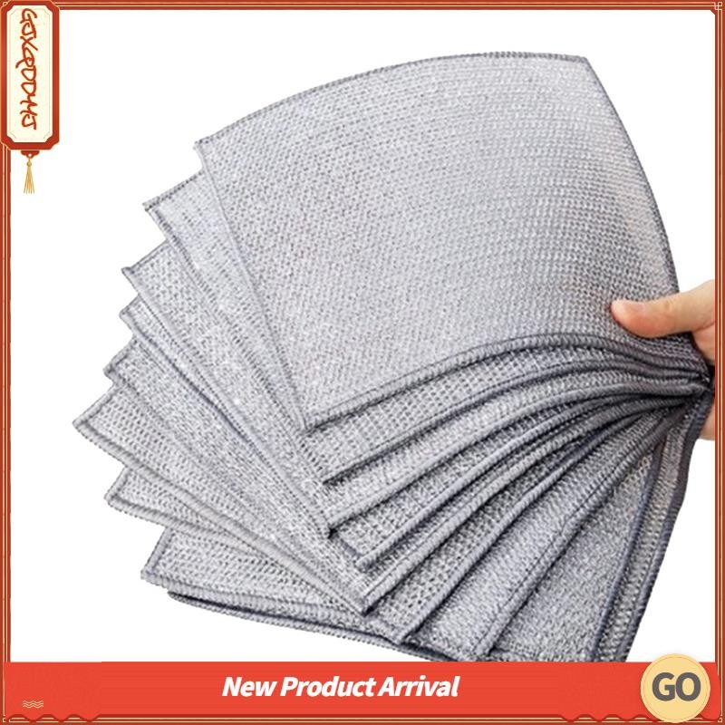 Oil-Free Kitchen Cleaning with Steel Wool Rags, Heavy-Duty Steel Wire ...