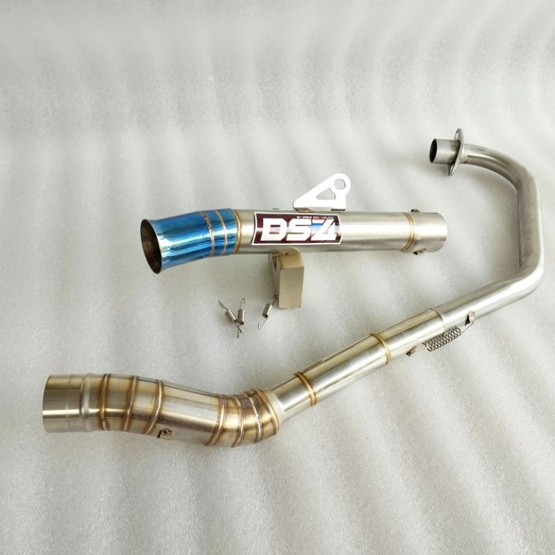 Exhaust DS4 blue tip Super open spec pipe 1set for Tmx125 Tmx 155 Rusi ...