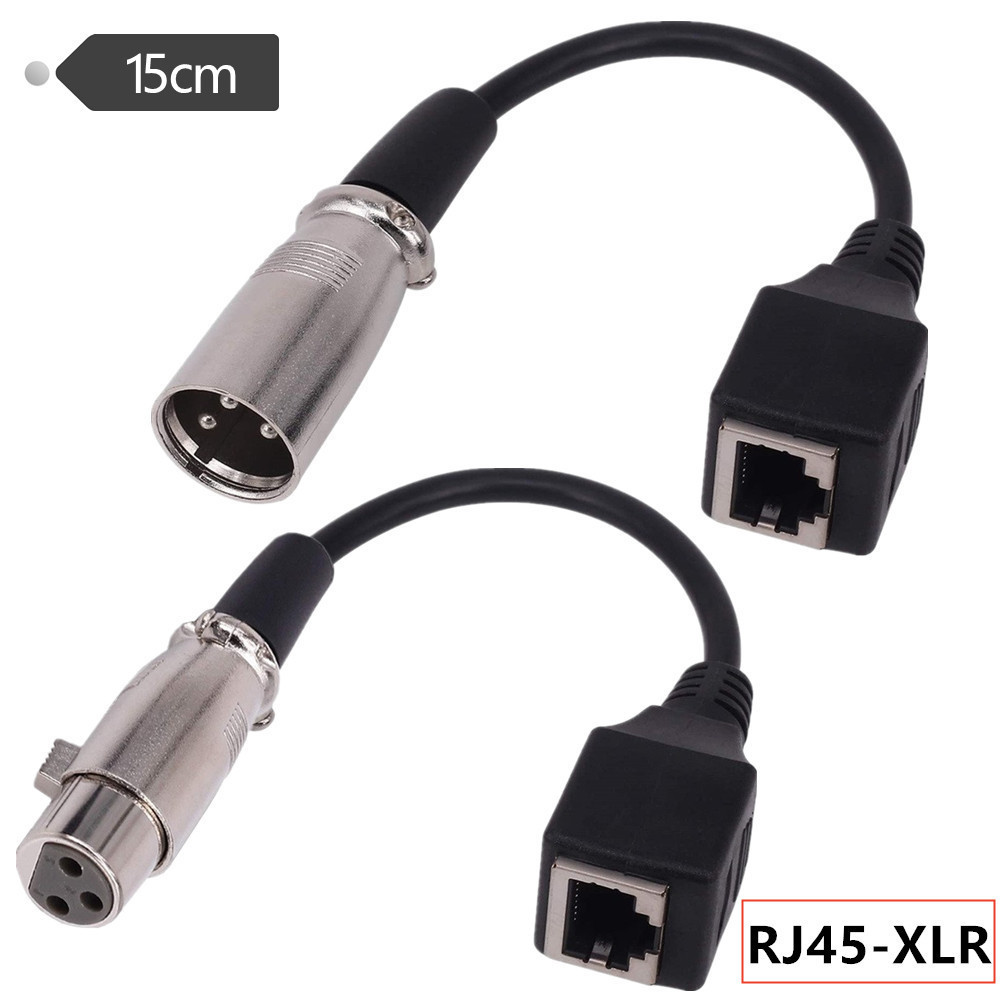 3-Pin XLR to RJ45 Network Interface Adapter Cable 15CM Male/Female XLR ...