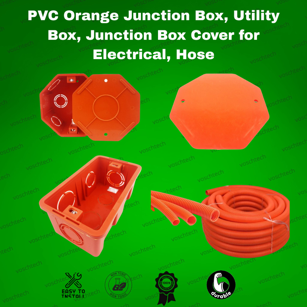 PVC Orange Junction Box, Utility Box, Junction Box Cover for Electrical ...