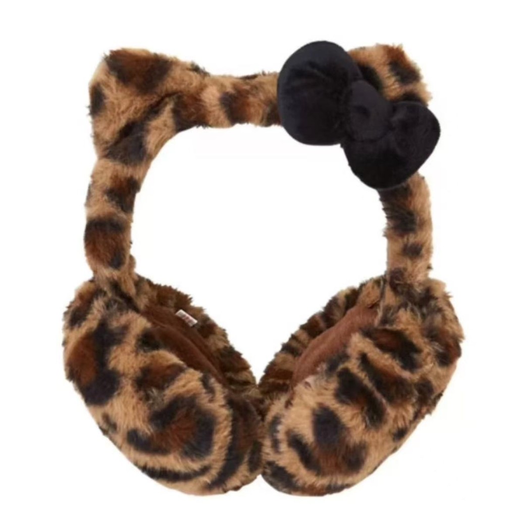 Sweet Cool Hot Girl Soft kt Leopard Print Plush Autumn Winter Earmuffs ...